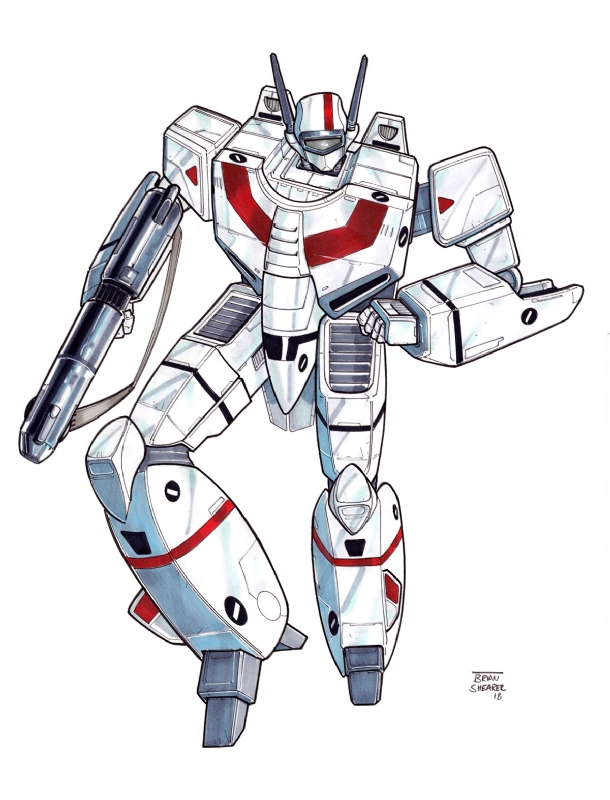 Mordel.Net:/ Veritech Wasp ([kitbashed 3d printed mini]) WSP-1A-NGD